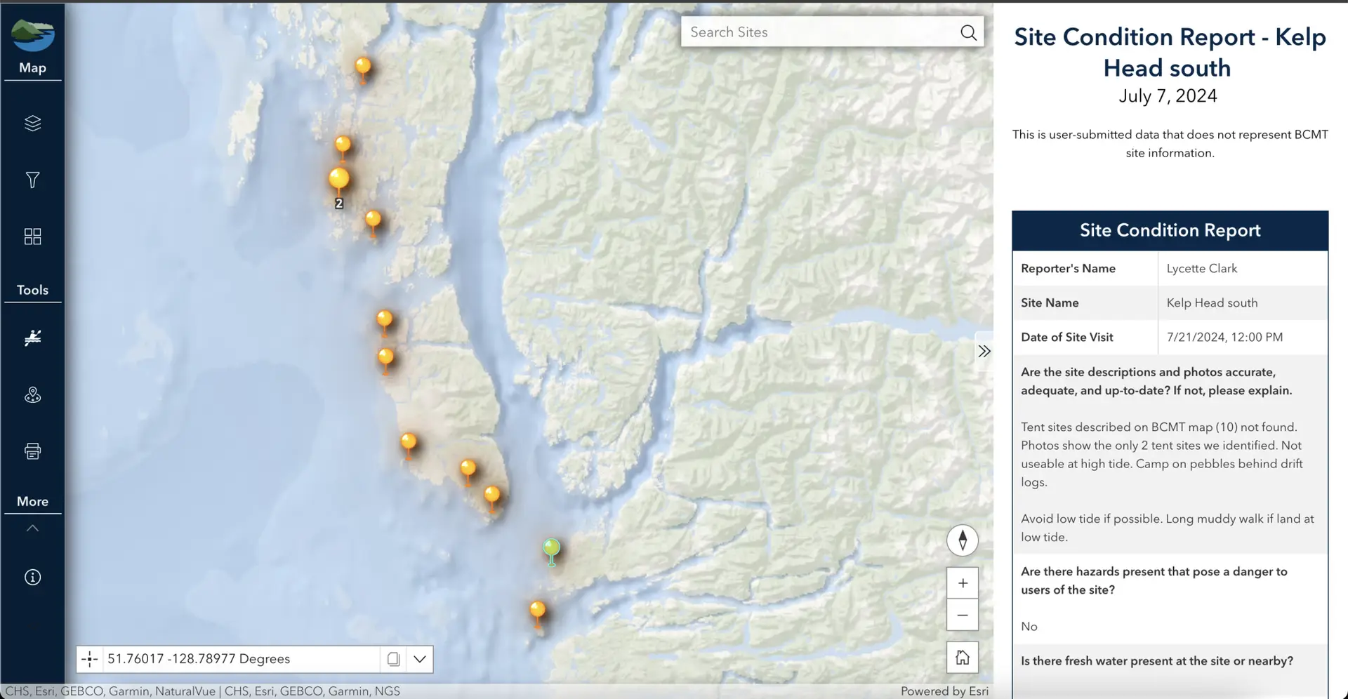 New Map - BC Marine Trails